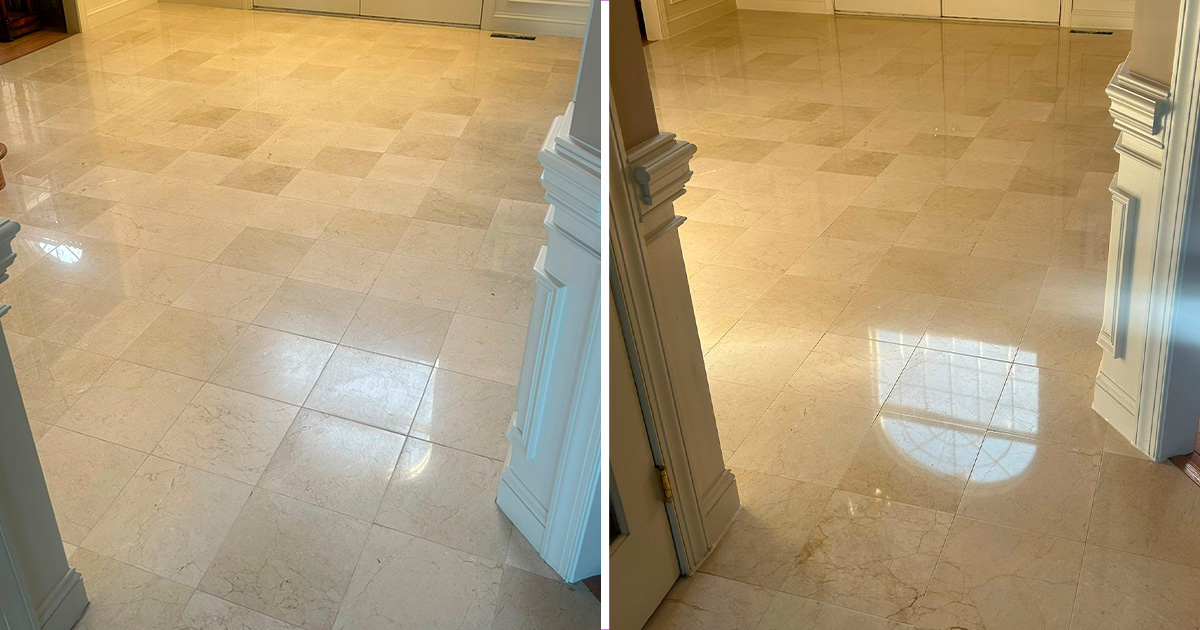 Our Crew Revamped a Marble Floor in North Wales with Their Stone ...