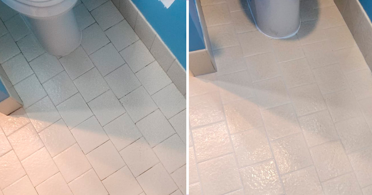 Our Specialists Transformed a Floor in Allentown With Their Grout ...